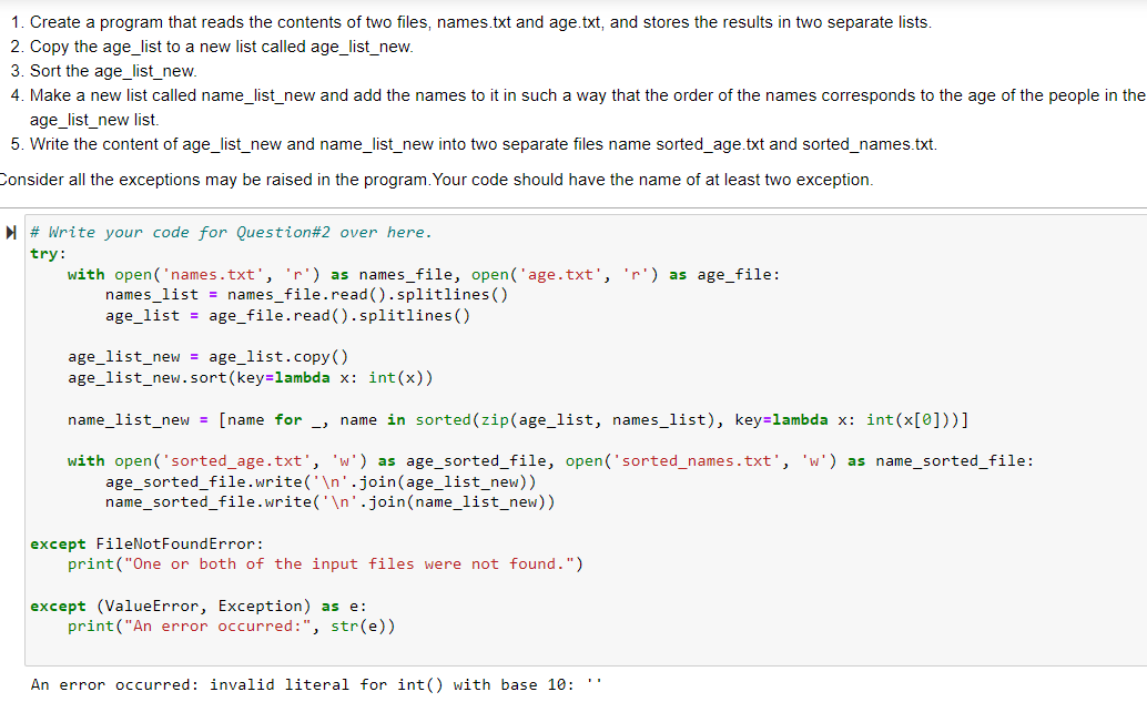 Solved Please Help write a new code in python in order for | Chegg.com