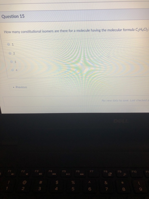 Solved Question 15 How many constitutional isomers are there | Chegg.com