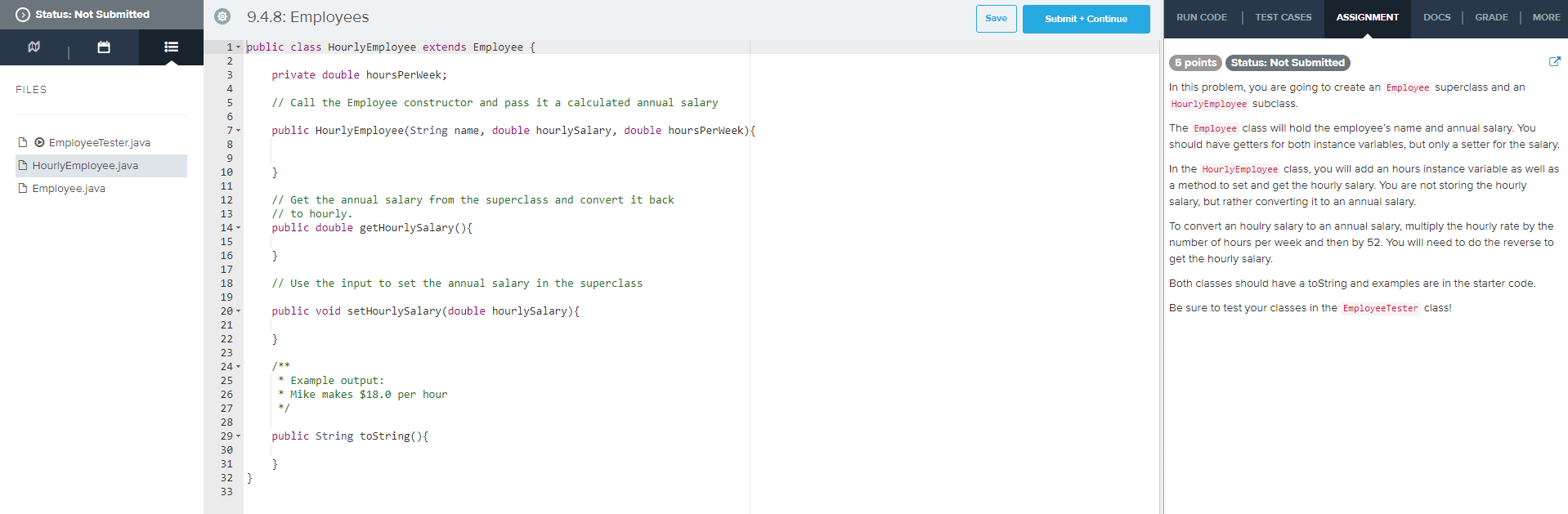 Solved Status: Not Submitted 9.4.8: Employees Save Submit + | Chegg.com