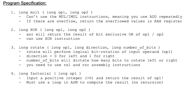 Solved Description: You are responsible to implement several | Chegg.com