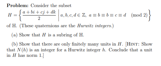 Problem: Consider the subset | Chegg.com