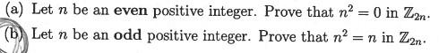 Solved (a) Let n be an even positive integer. Prove that | Chegg.com