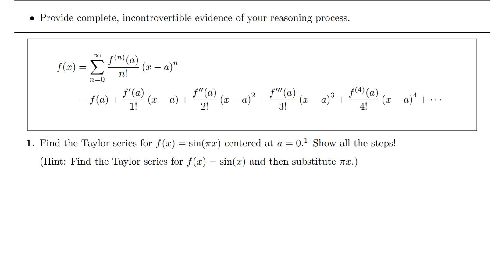 Solved • Provide complete, incontrovertible evidence of your | Chegg.com