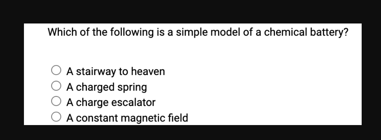 Solved Which of the following is a simple model of a | Chegg.com