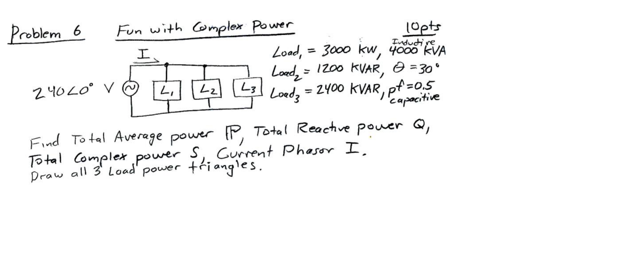Solved Inductive = Problem o Fun with Complex power 10pts I | Chegg.com