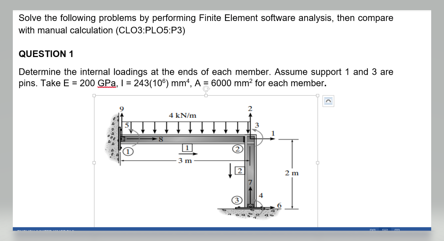 Solved Solve the following problems by performing Finite | Chegg.com