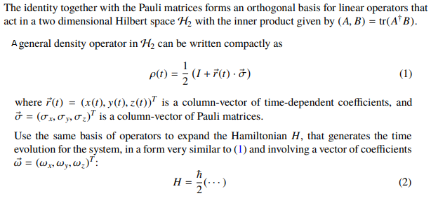 Solved The identity together with the Pauli matrices forms | Chegg.com
