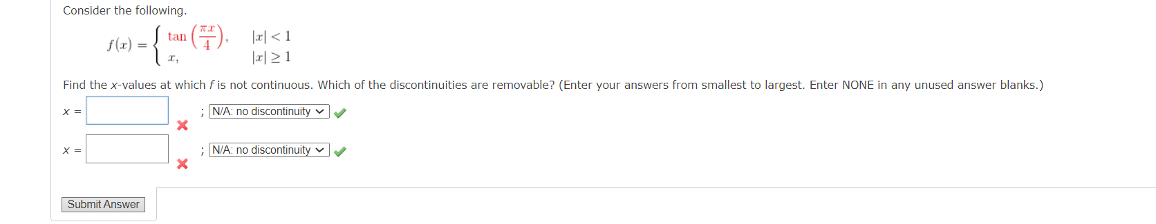 Solved Consider the following. Find the x-values at which f | Chegg.com