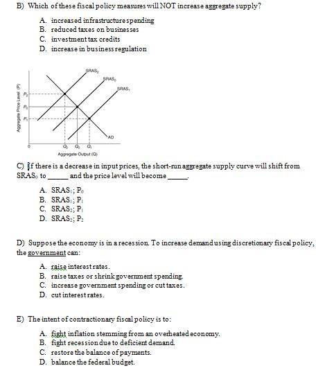 Solved 2A) Aggregate supply shifts to the left when: A. | Chegg.com
