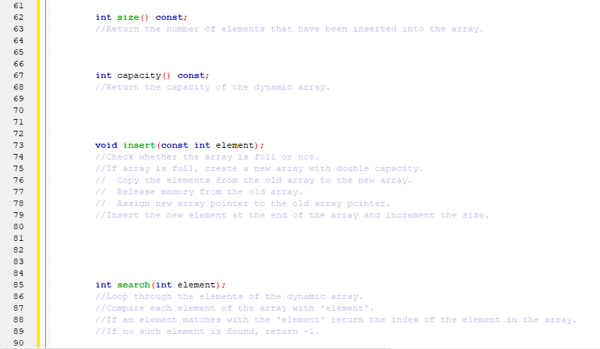 Solved Dynamic Array C I Need Help Implementing These 2343