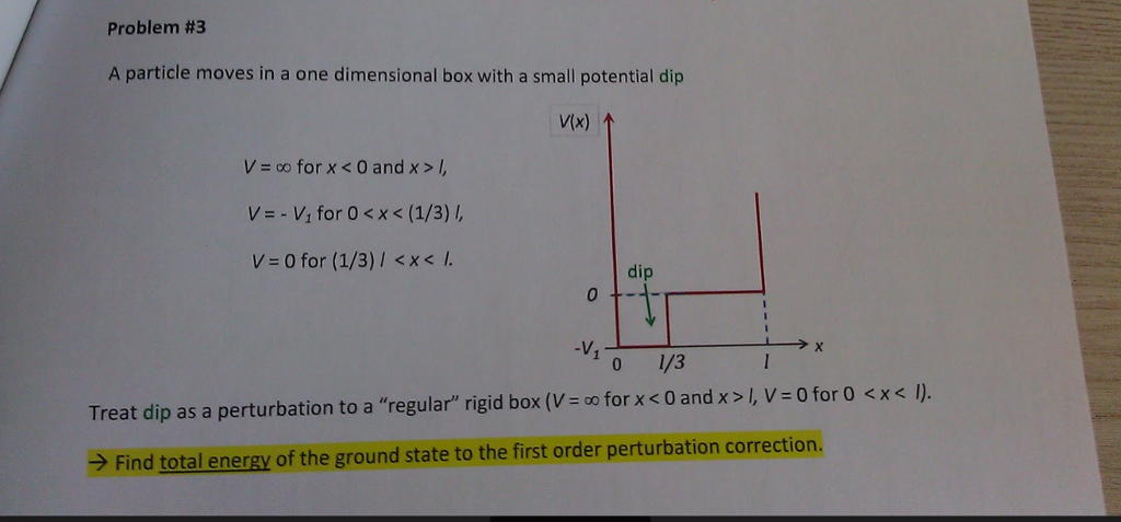 Solved Problem #3 A particle moves in a one dimensional box | Chegg.com