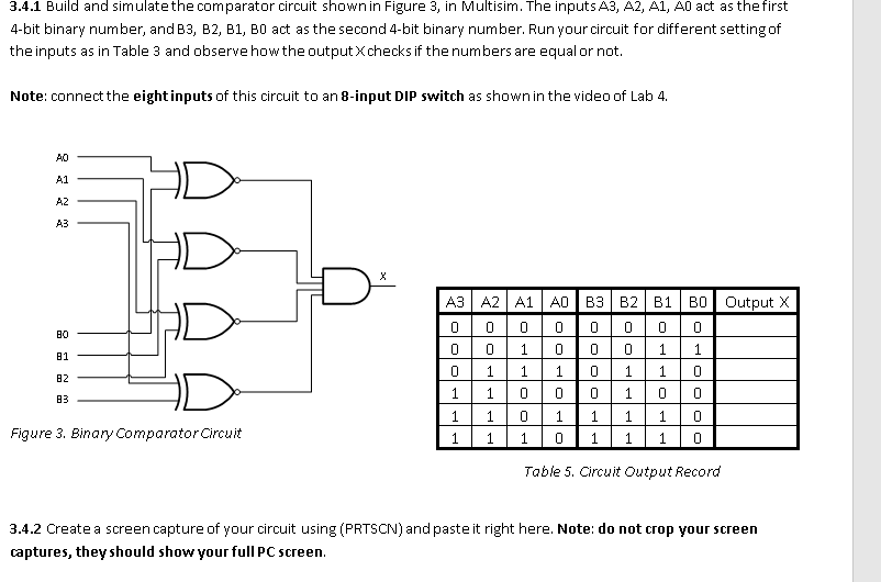 Solved 3.4.1 Build and simulate the comparator circuit shown | Chegg.com
