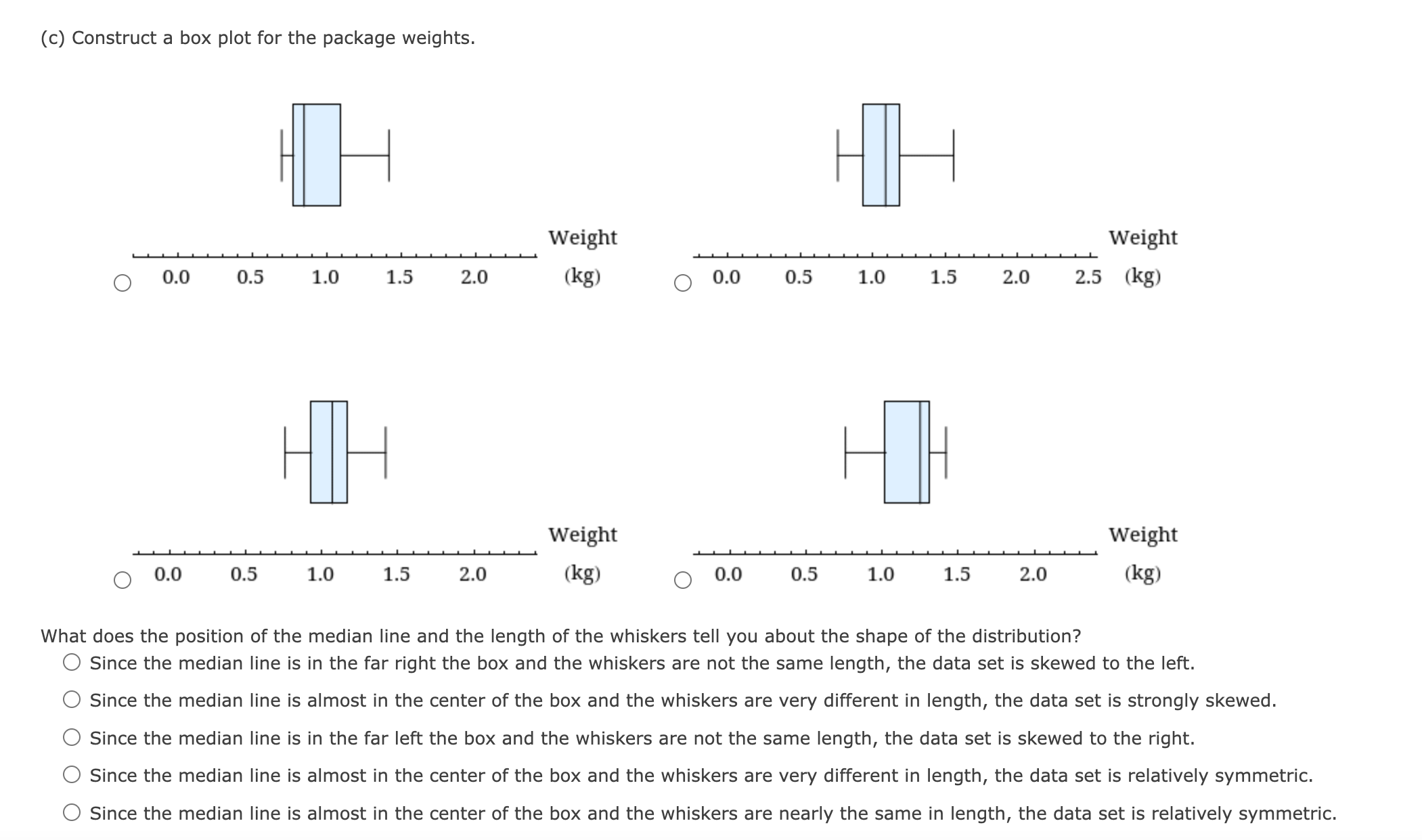 Solved weights (in kilograms) of 27 packages of ground beef | Chegg.com