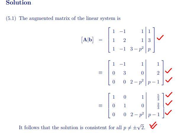 Solved Consider the following system of linear equations in | Chegg.com