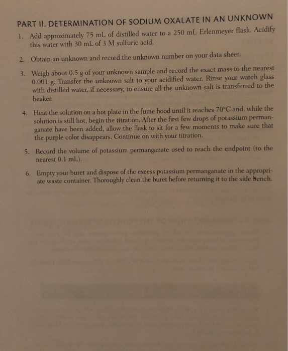 Solved PRELAB ASSIGNMENT 6 Redox Titrations Name Date TA You | Chegg.com