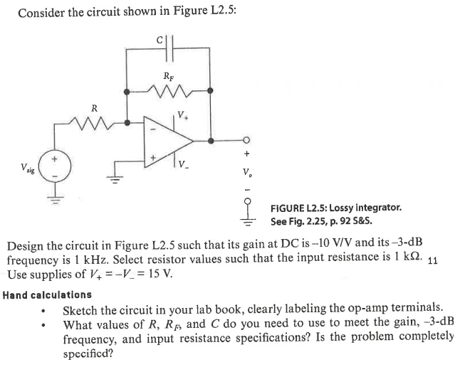 Solved Consider the circuit shown in Figure L2.5: FIGURE | Chegg.com