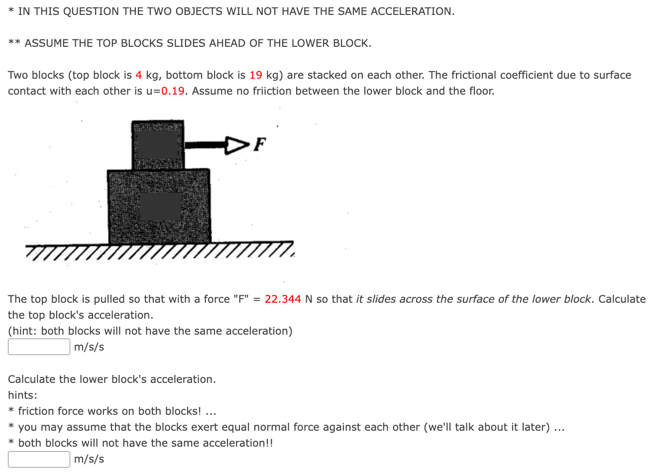 Solved * IN THIS QUESTION THE TWO OBJECTS WILL NOT HAVE THE | Chegg.com
