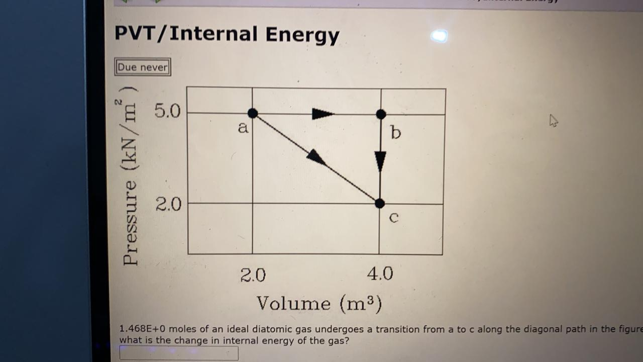 Solved 1.468E+0 moles of an ideal diatomic gas undergoes a | Chegg.com