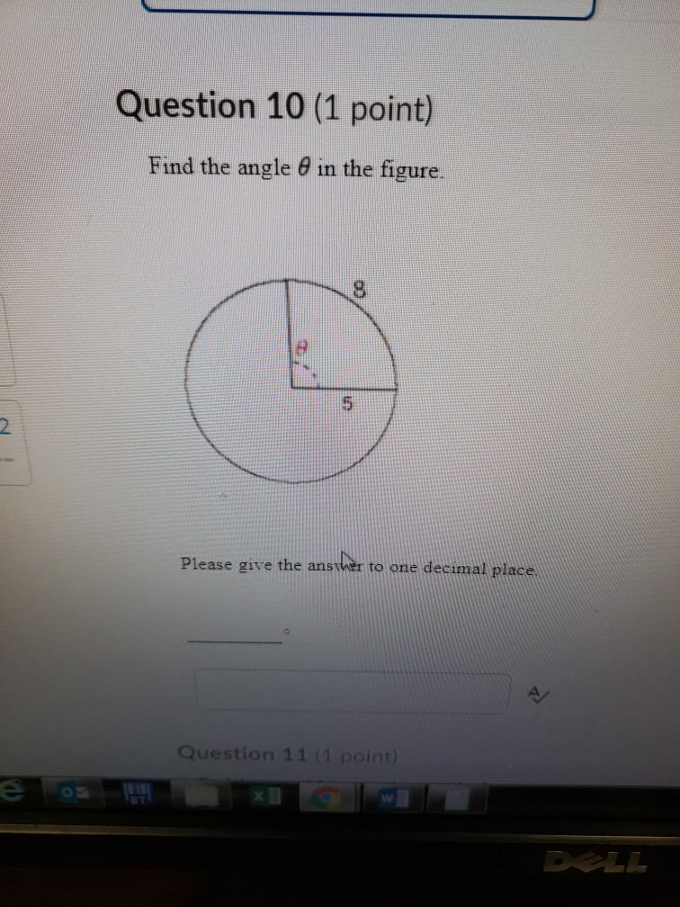 Solved Question 10 (1 point) Find the angle in the figure. | Chegg.com