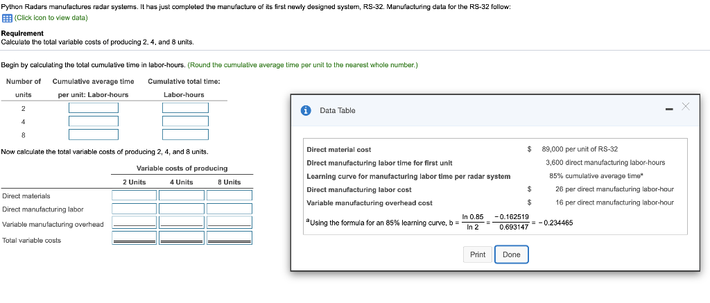 Solved Python Radars manufactures radar systems. It has just | Chegg.com