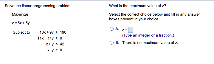 Solved Solve the linear programming problem. What is the | Chegg.com