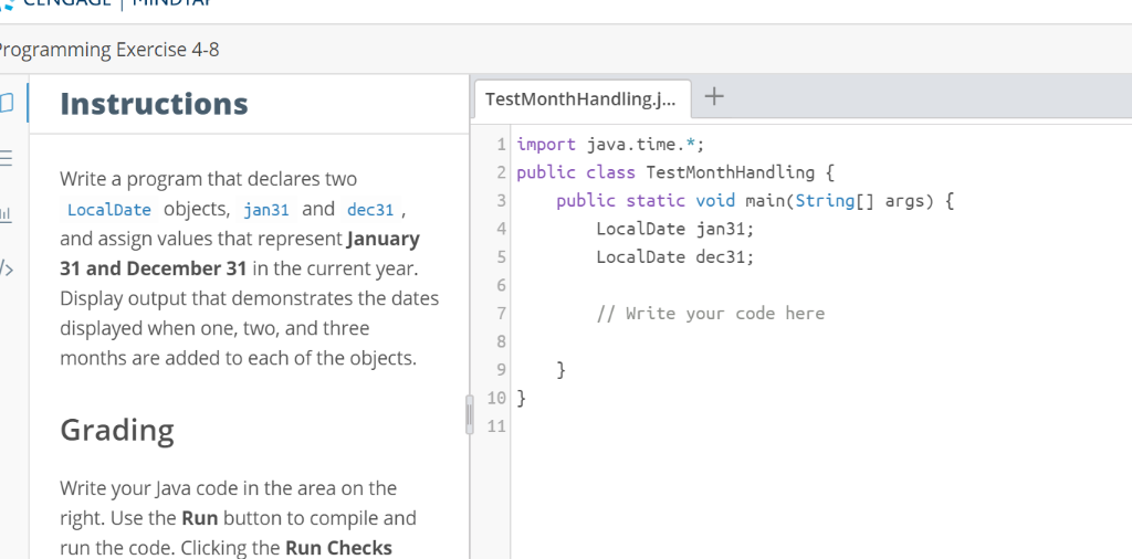 Solved rogramming Exercise 4-8 Instructions | Chegg.com