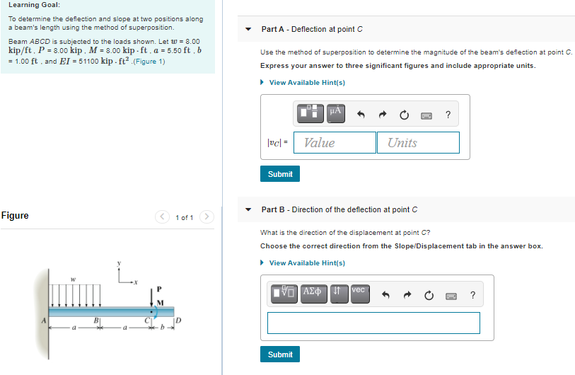 Solved Learning Goal: Part A - Deflection at point To | Chegg.com