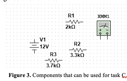 Solved Circuit design for voltage divider Design a voltage | Chegg.com