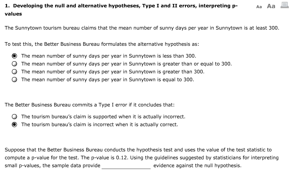 Solved 1. Developing the null and alternative hypotheses, | Chegg.com