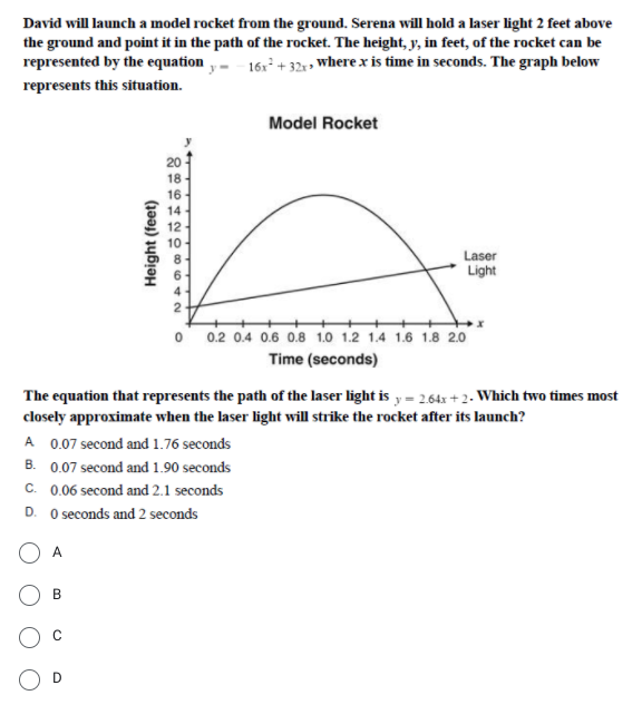 Solved David will launch a model rocket from the ground. | Chegg.com