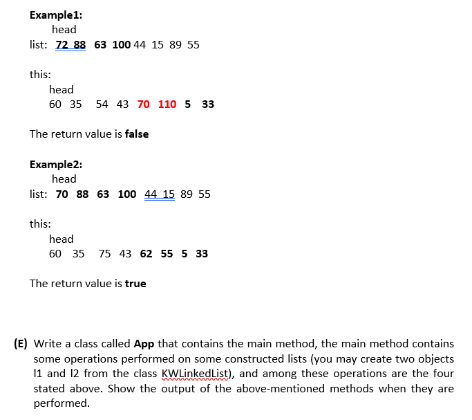 Solved Assume the KWLinkedList class which is similar to | Chegg.com