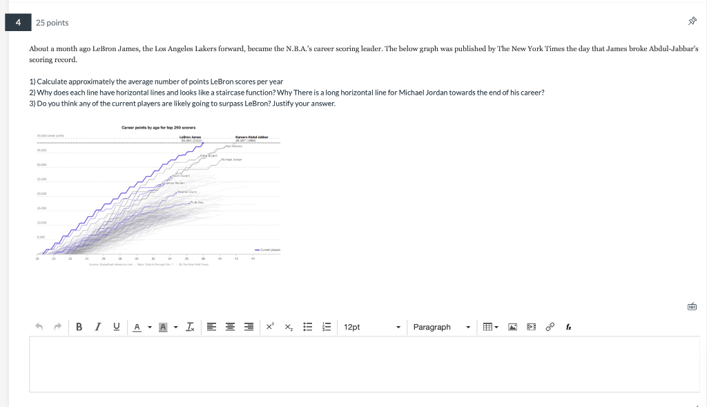 Solved scoring record. 1) Calculate approximately the | Chegg.com