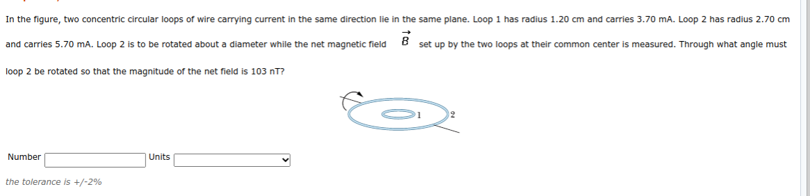 Solved In the figure, two concentric circular loops of wire | Chegg.com