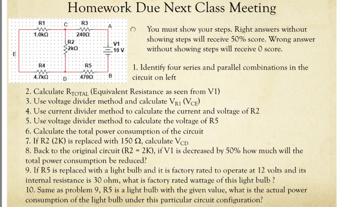 Solved Homework Due Next Class Meeting R1 CR3 O You must | Chegg.com