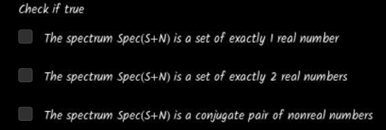 Solved If S is a 2x2 Scalar what are the trace, determinant, | Chegg.com
