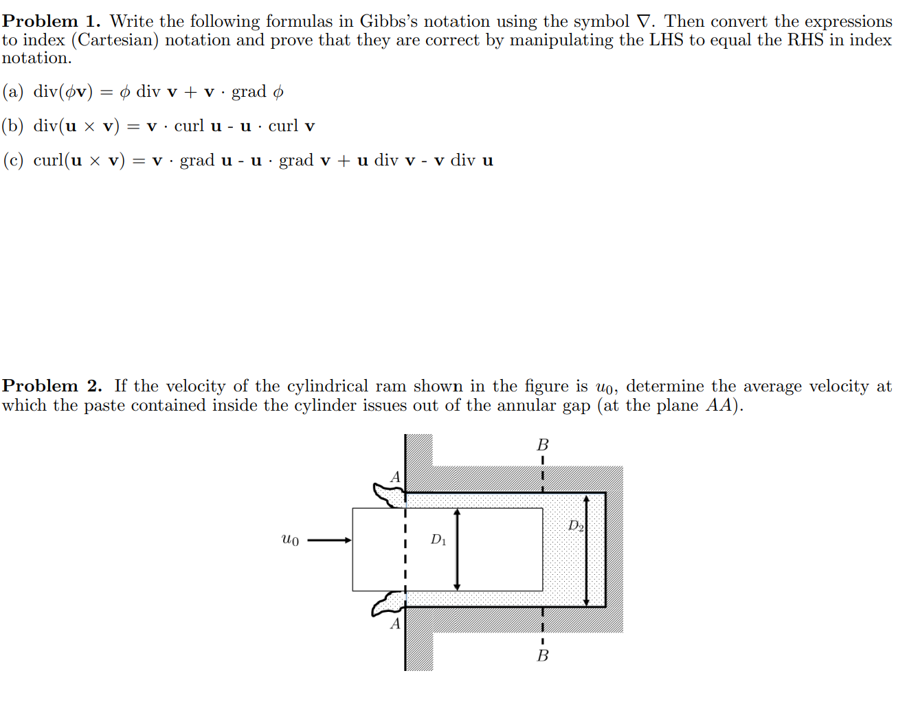 Solved Problem 1. Write the following formulas in Gibbs's | Chegg.com