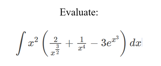Solved Evaluate: 1* (+1 -3e") do | Chegg.com