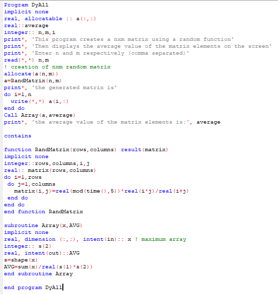 Solved LAB08 Use of Modules Restructure program DyAll | Chegg.com