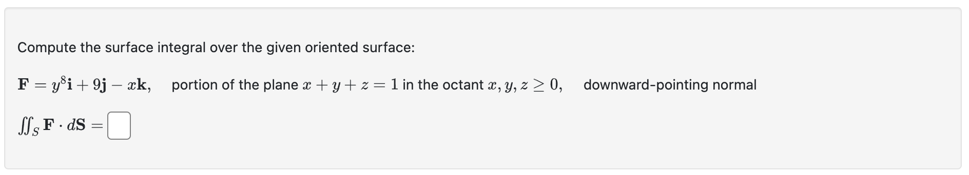 Solved Compute the surface integral over the given oriented | Chegg.com