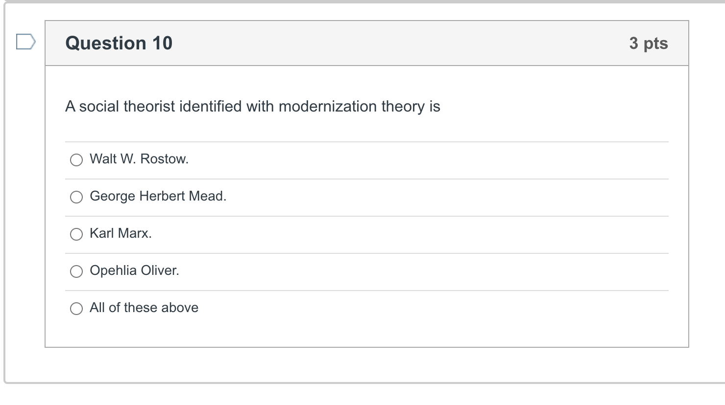 Solved Question 10 A social theorist identified with | Chegg.com