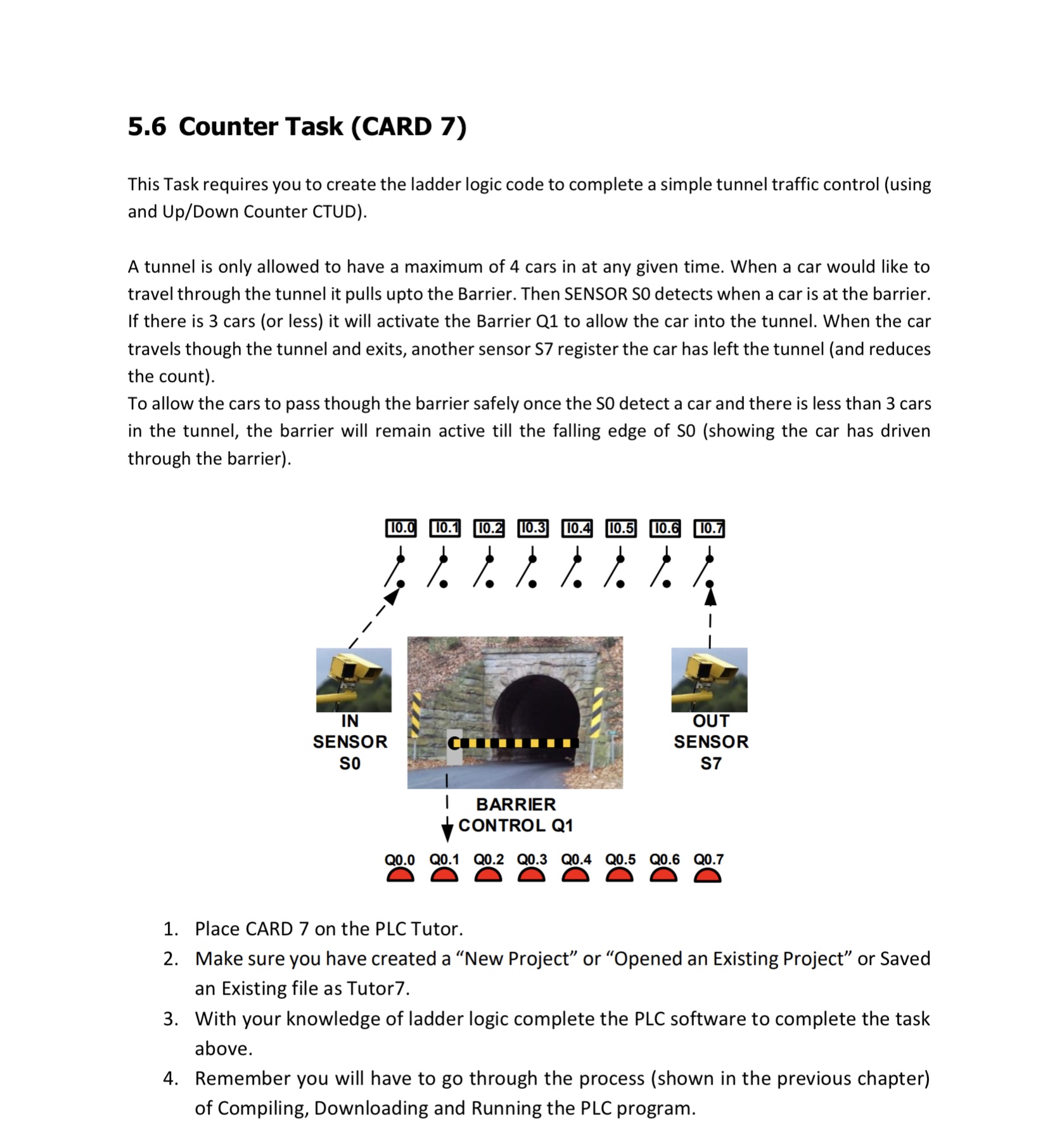 Solved create the ladder logic code to complete a simple | Chegg.com