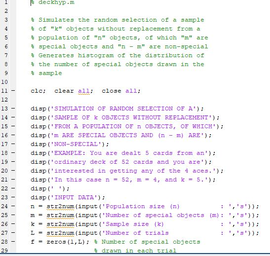 Solved 5 Hypergeometric Random Variable 1. Download the file | Chegg.com