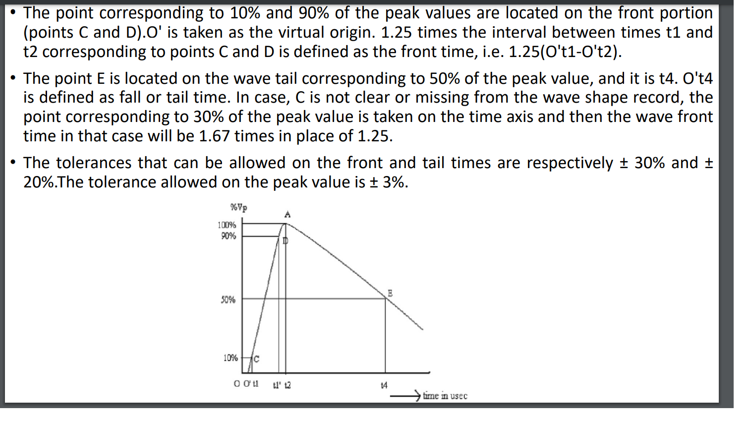 Solved The impulse waves are specified by defining their | Chegg.com