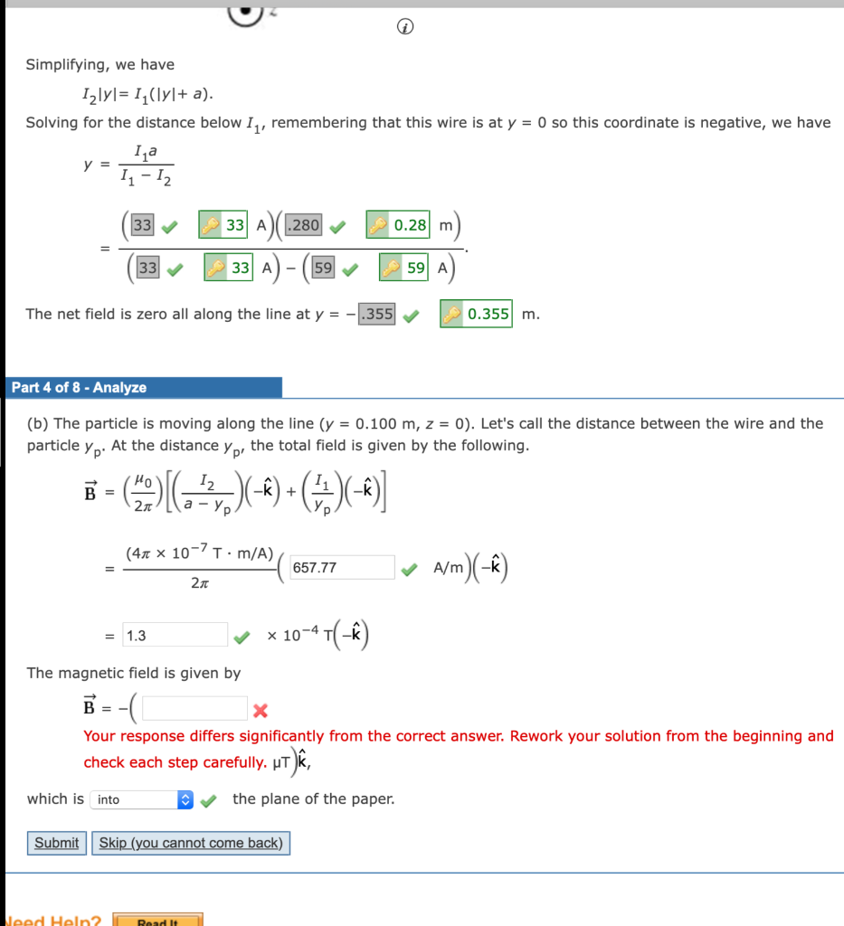 Solved Simplifying, we have I2∣y∣=I1(∣y∣+a) Solving for the | Chegg.com