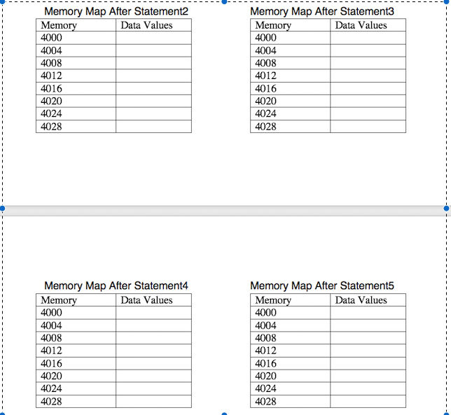 Solved Problem 1: Memory Maps Use the tables below to fill | Chegg.com