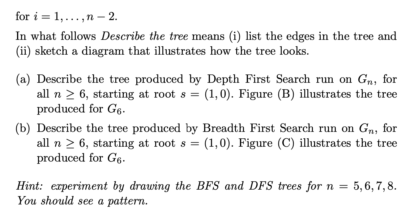 Solved (10 points) In this problem you will have to describe | Chegg.com