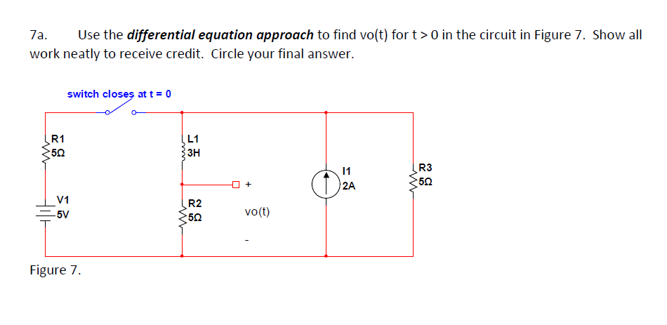 Solved 7a. Use the differential equation approach to find | Chegg.com