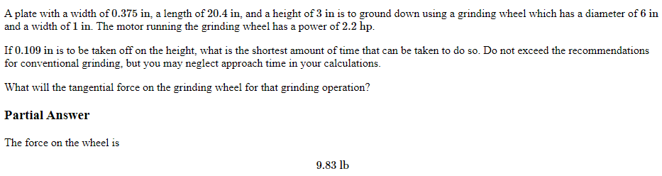 Solved A plate with a width of 0.375in, a length of 20.4in, | Chegg.com