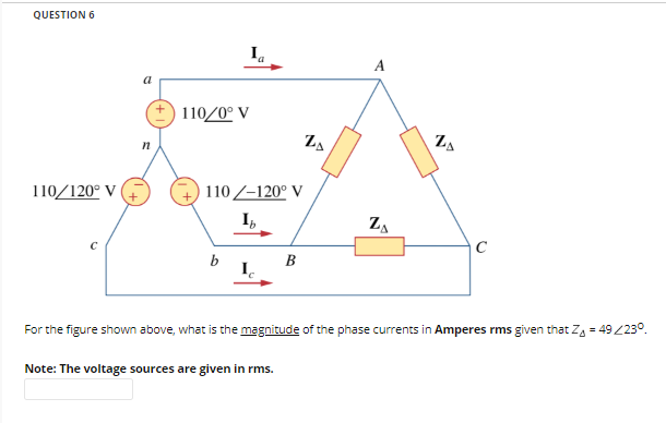 Solved QUESTION 2 For a balanced Y-Y three phase system, the | Chegg.com