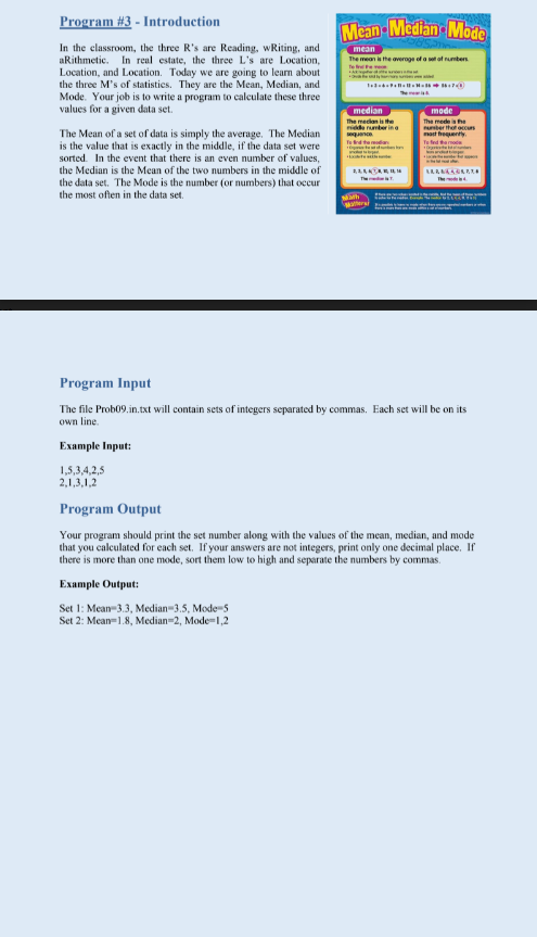 Solved This Program can be written in any of the | Chegg.com